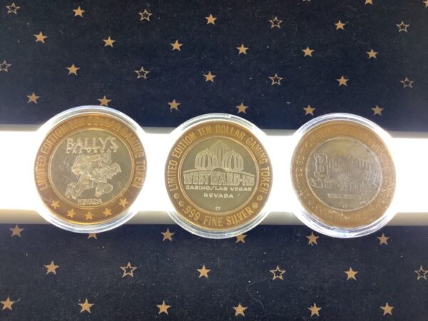 Ballys; Westward-Ho; Boomtown Limited Edition $10 Gaming Token .999 ...