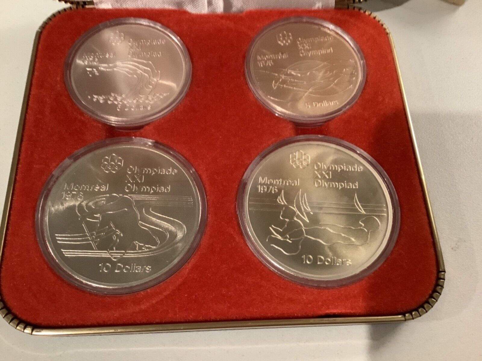 Vintage 1976 Canadian Montreal Olympic Silver Coin Set A18.8 - Grand ...