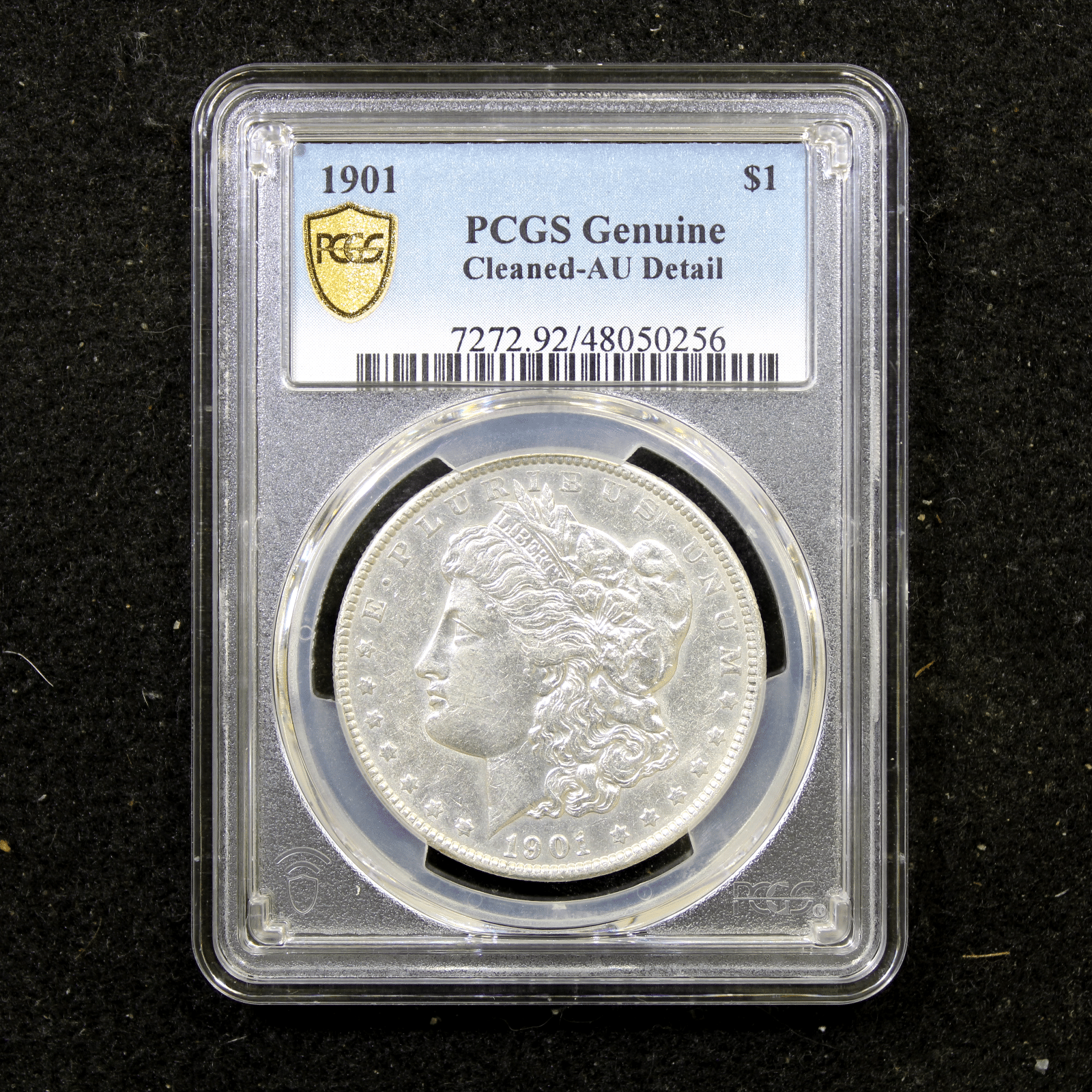 1901 $1 - PCGS AU Details Cleaned - Gold Shield - Grand Rapids Coins