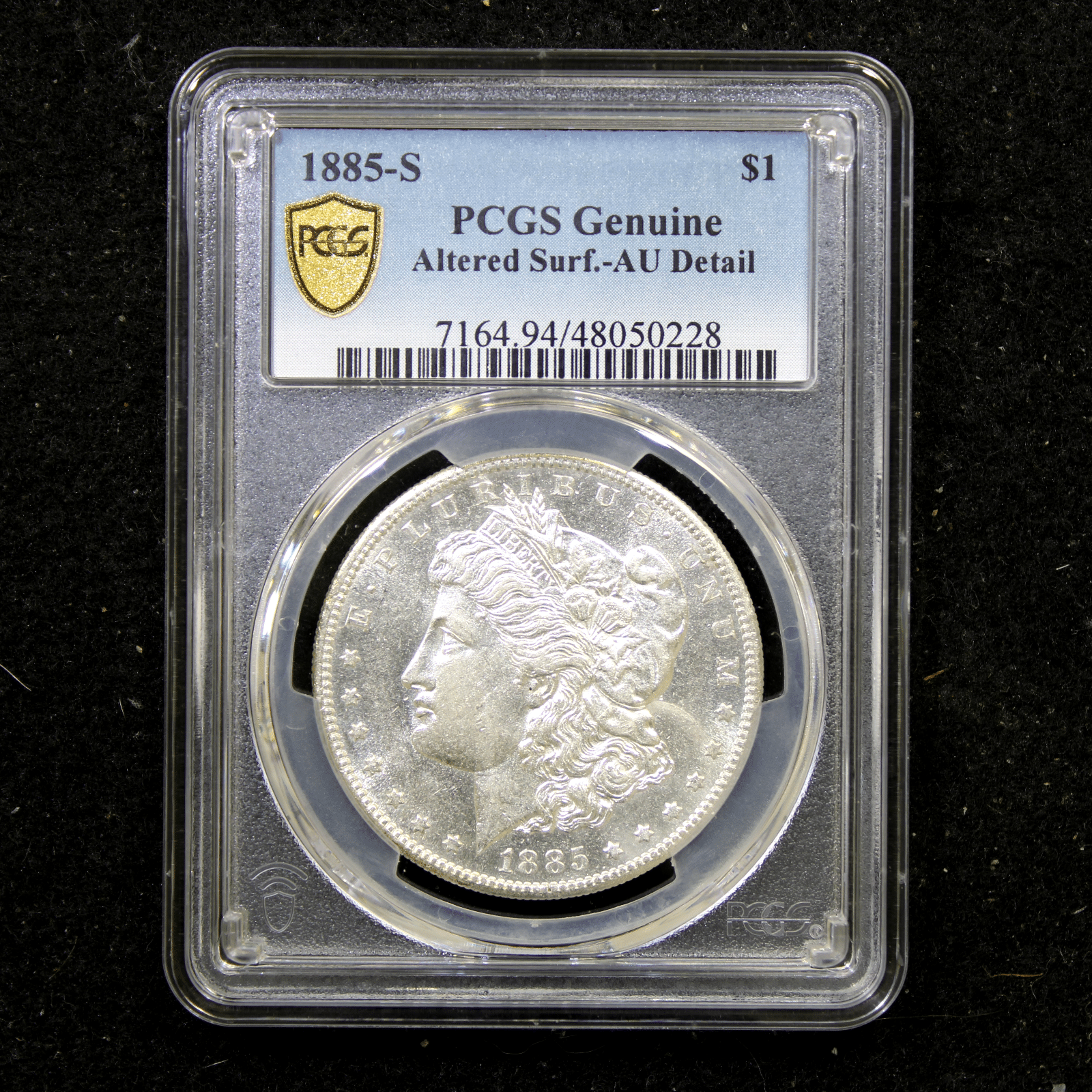 1885-S Morgan Silver Dollar - PCGS AU Detail - "Altered Surface ...