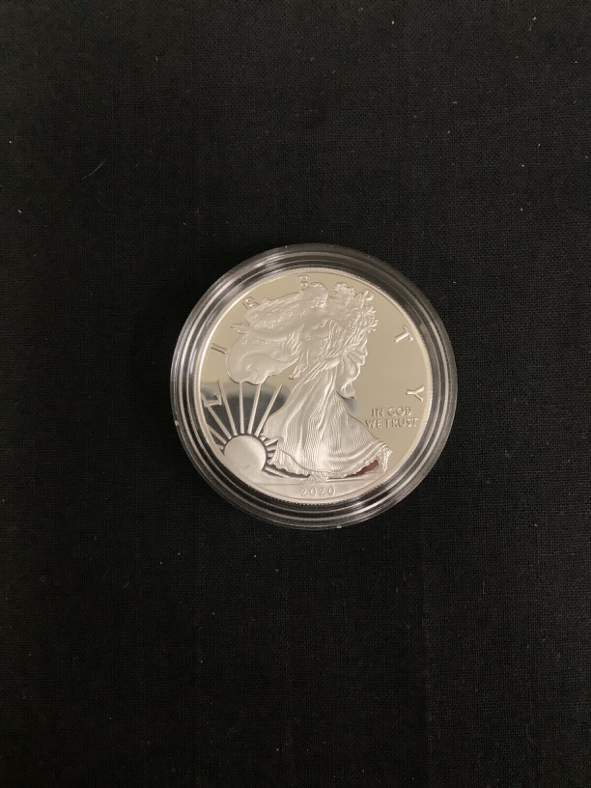 2020 Silver Eagle Proof Coin Uncirculated with COA in Case - Grand ...