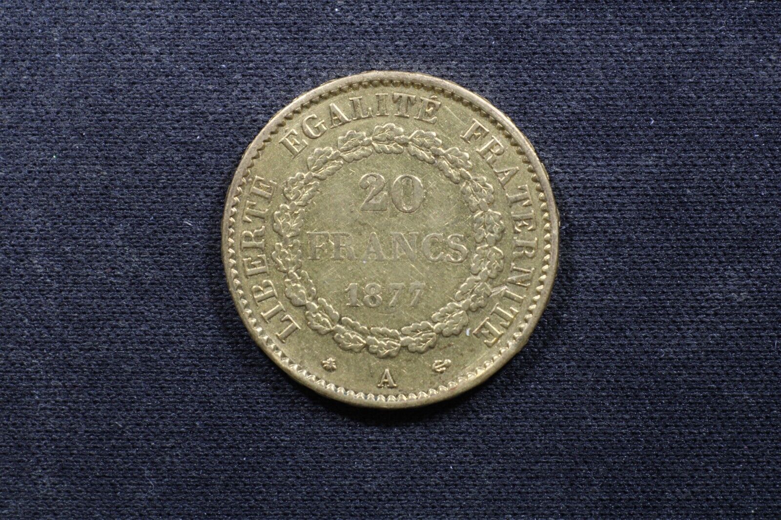 1877 A France 20 Franc Lucky Angel Coin!!! VERY NICE OLD COIN ...