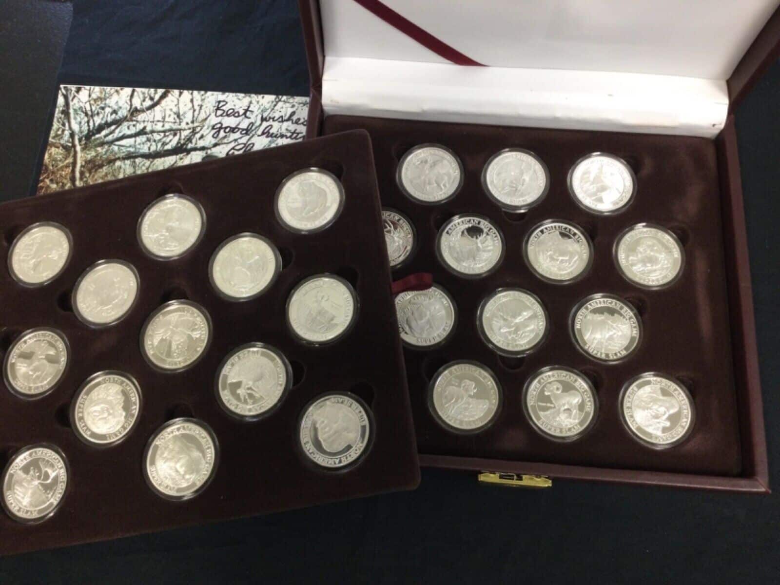North American Big Game Super Slam 27 Silver Proof Collection!!! BU Set ...