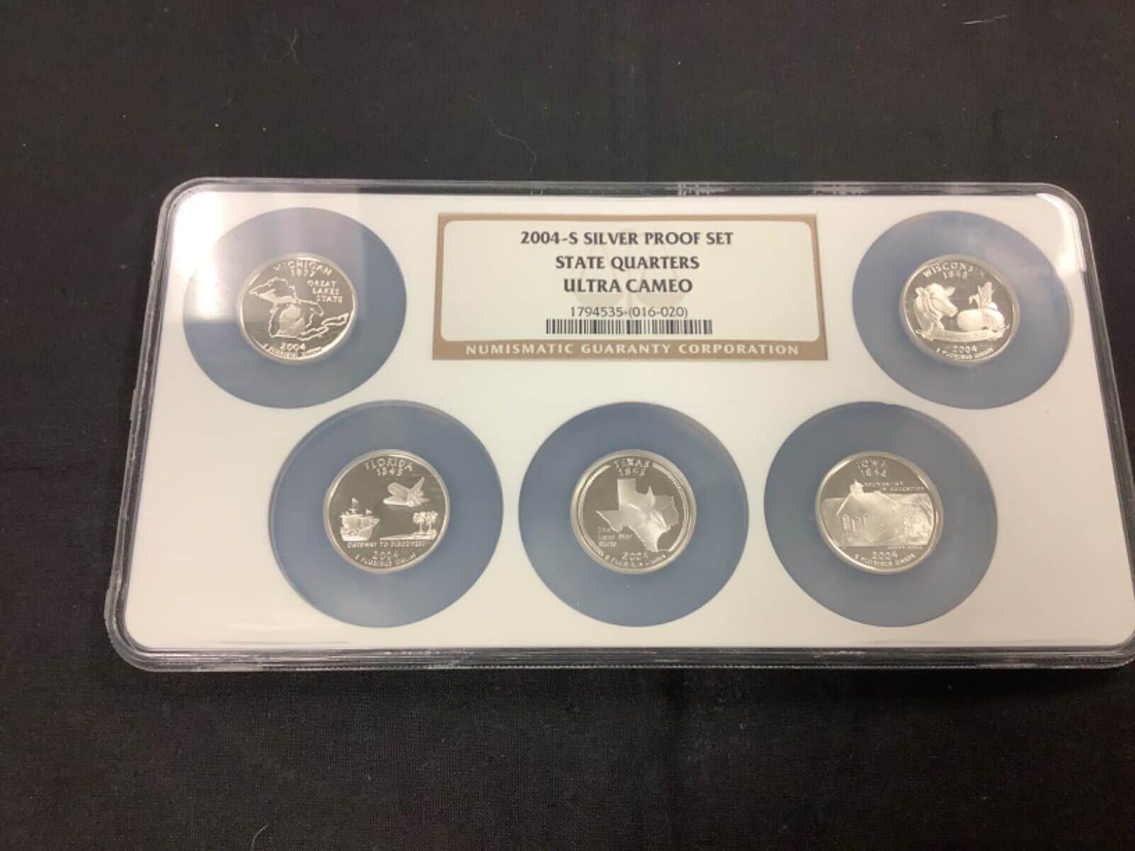 2004-S Silver Proof State Quarters NGC Proof Set Ultra Cameo! - Grand ...