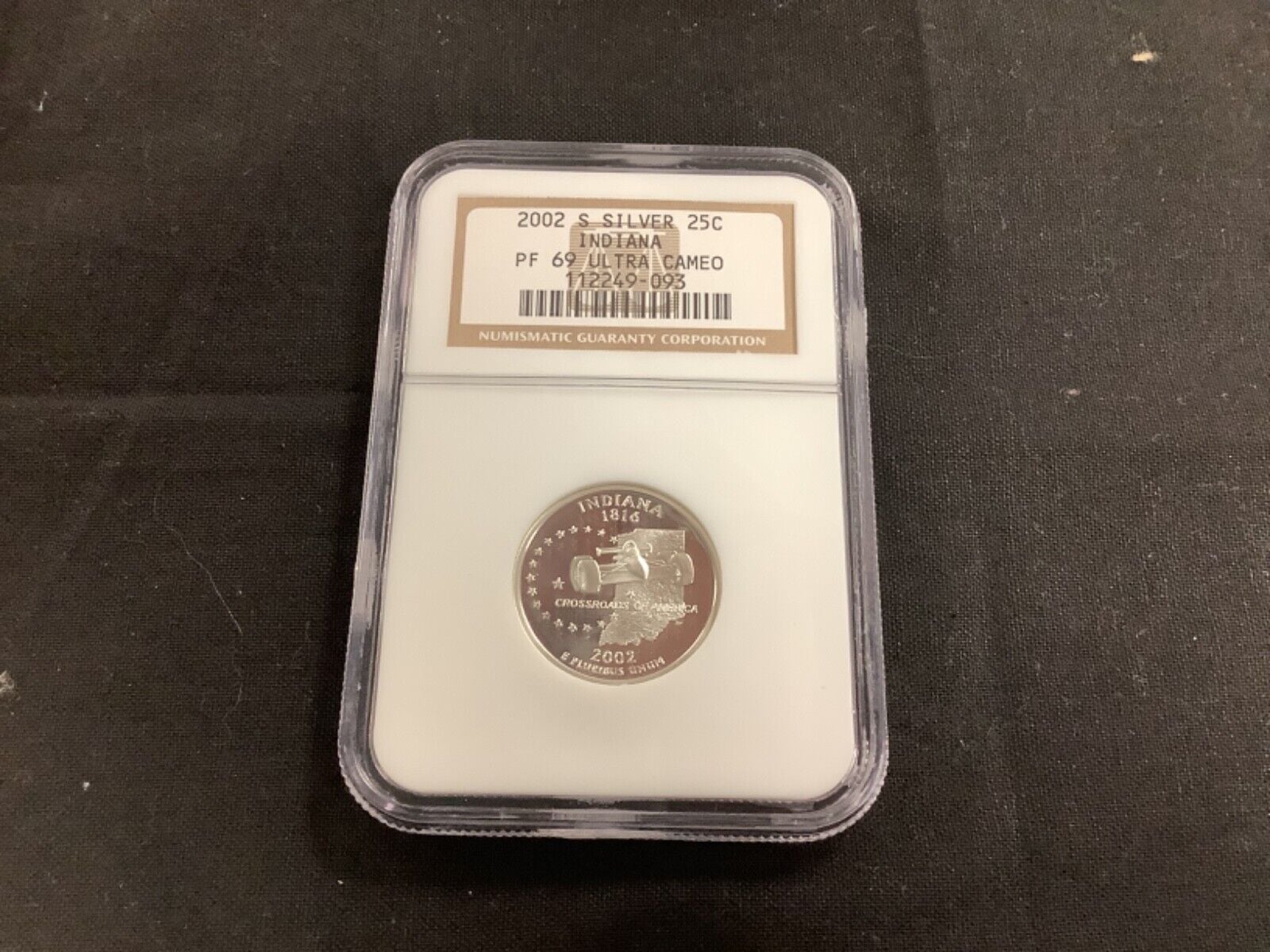 2002 S Silver Proof State Quarters 5-coin set NGC Graded Proof 69 Ultra ...