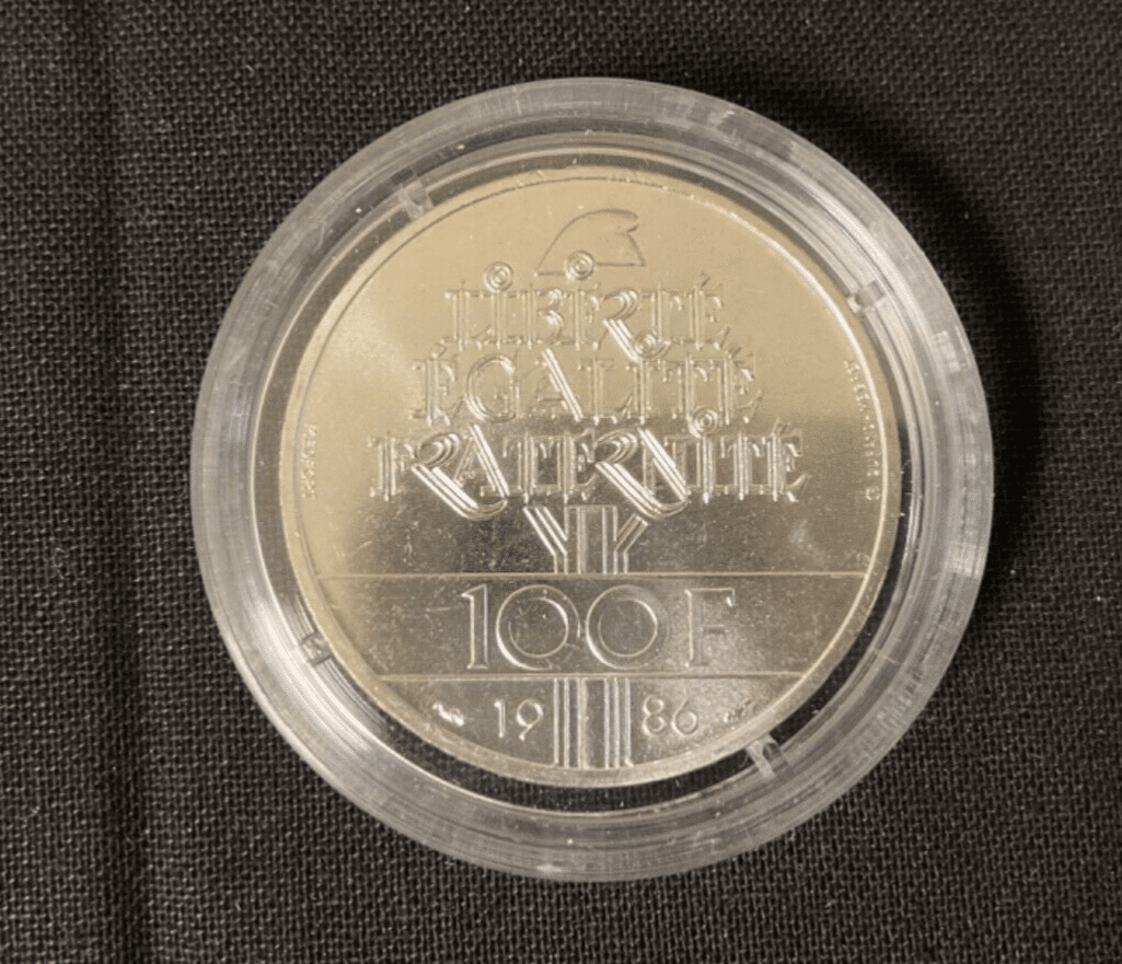 5 Lot in Tube 1986 French Statue of Liberty Coins 100 Francs - Grand ...
