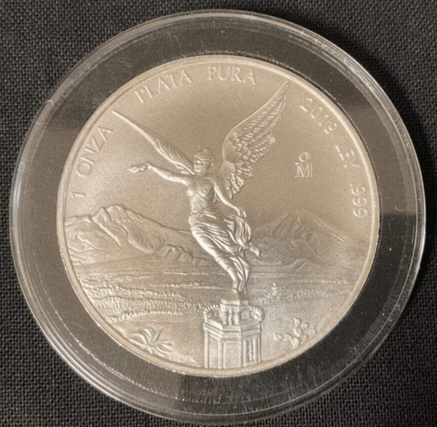 2019 1oz “Plata Pura” Mexican Silver Round, Blast White BU Silver ...