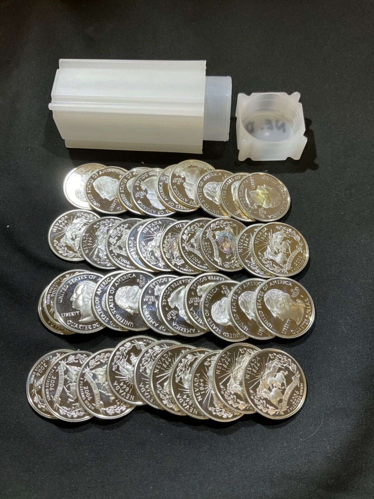 silver proof quarter rolls Nevada - Grand Rapids Coins