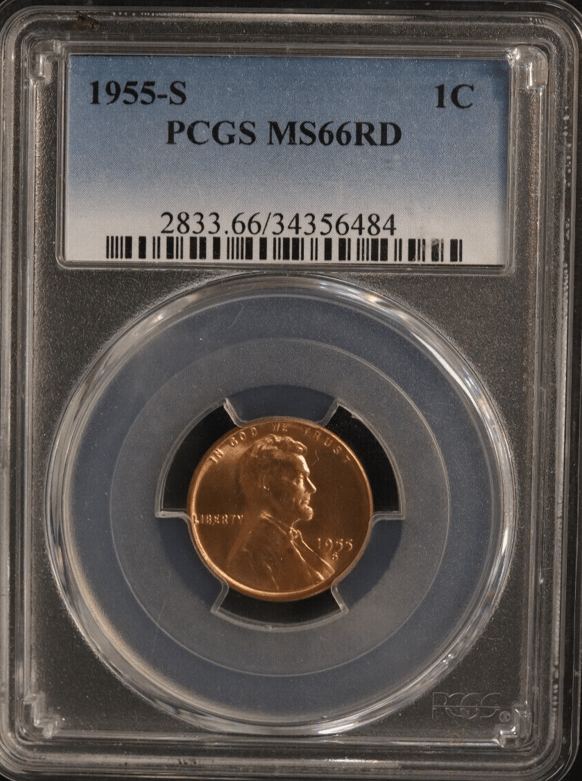 1955-S PCGS MS66RD Lincoln Cent - Grand Rapids Coins