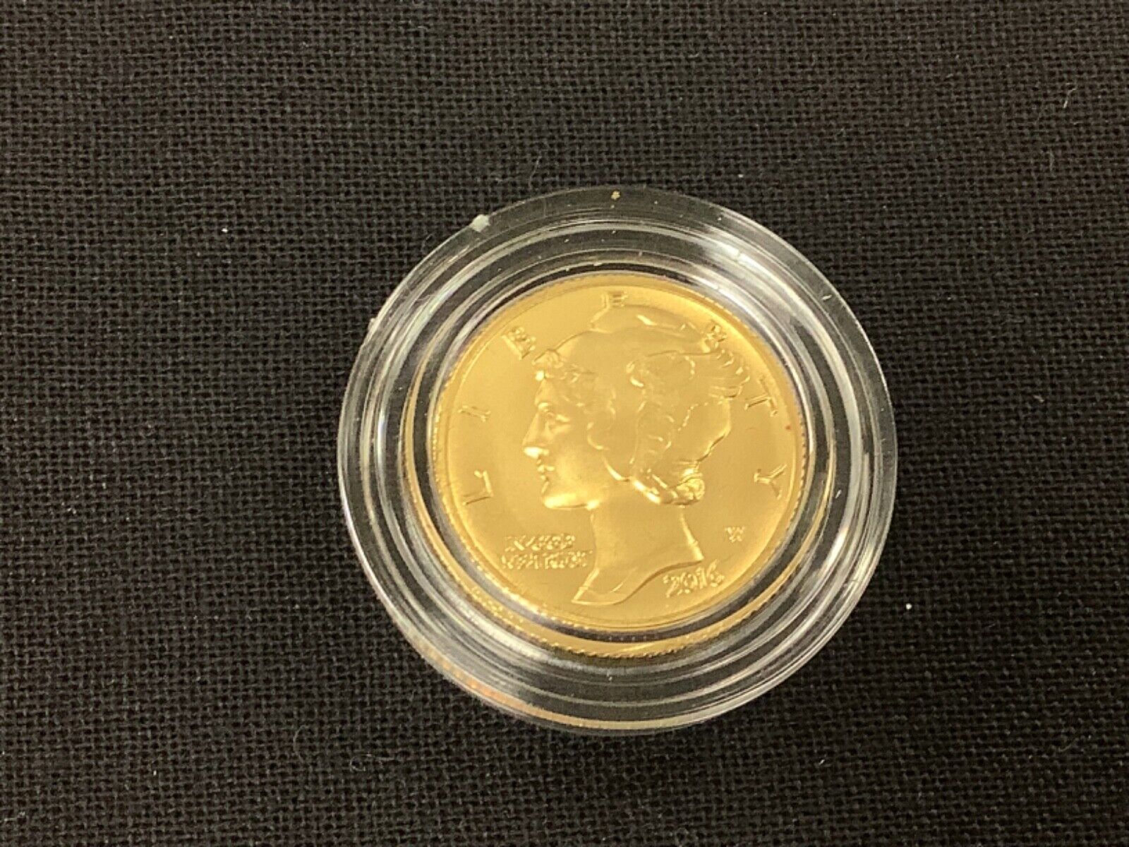 2016 United States Mint 1/10th oz Gold Mercury Dime Centennial Gold ...