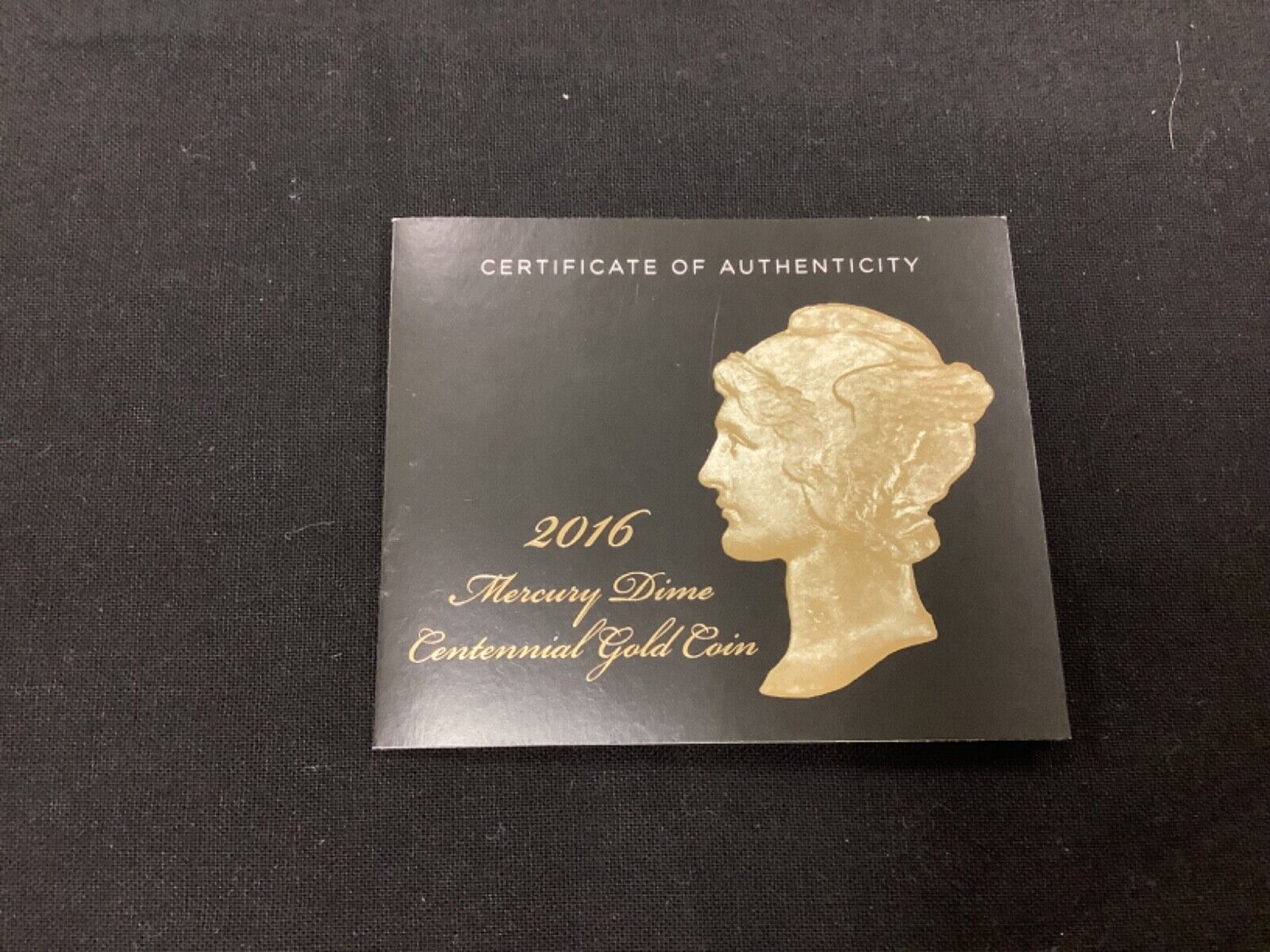 2016 United States Mint 1/10th oz Gold Mercury Dime Centennial Gold ...