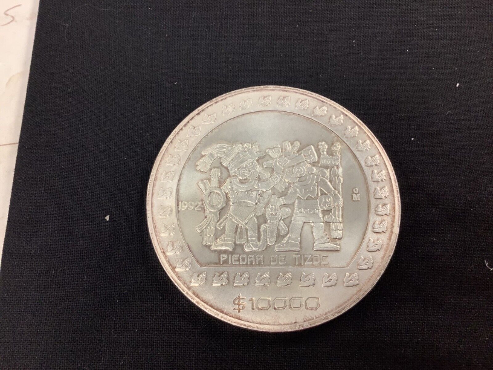 1992 5oz Silver Mexico 10000 Pesos Silver Coin Aztec Series! - Grand ...