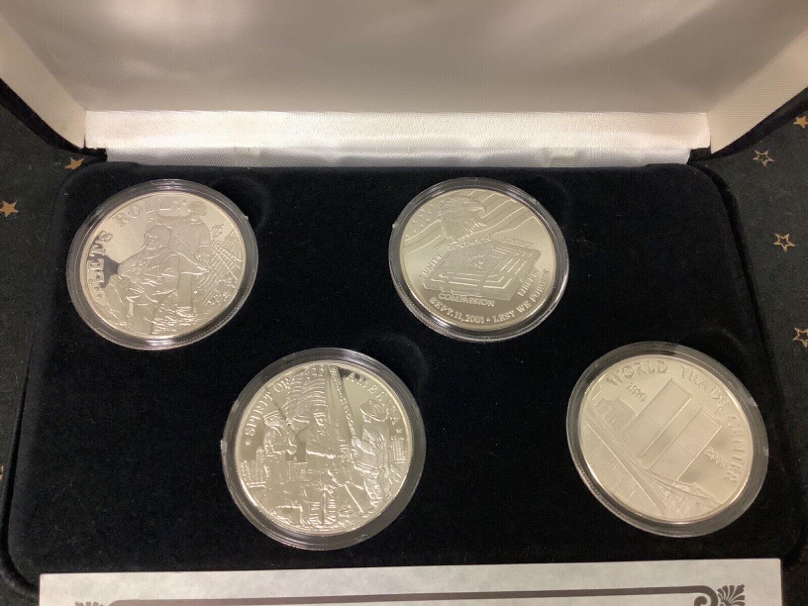 United We Stand 9/11 Set of 4 1 Oz .999 Silver Coin Set - Limited ...