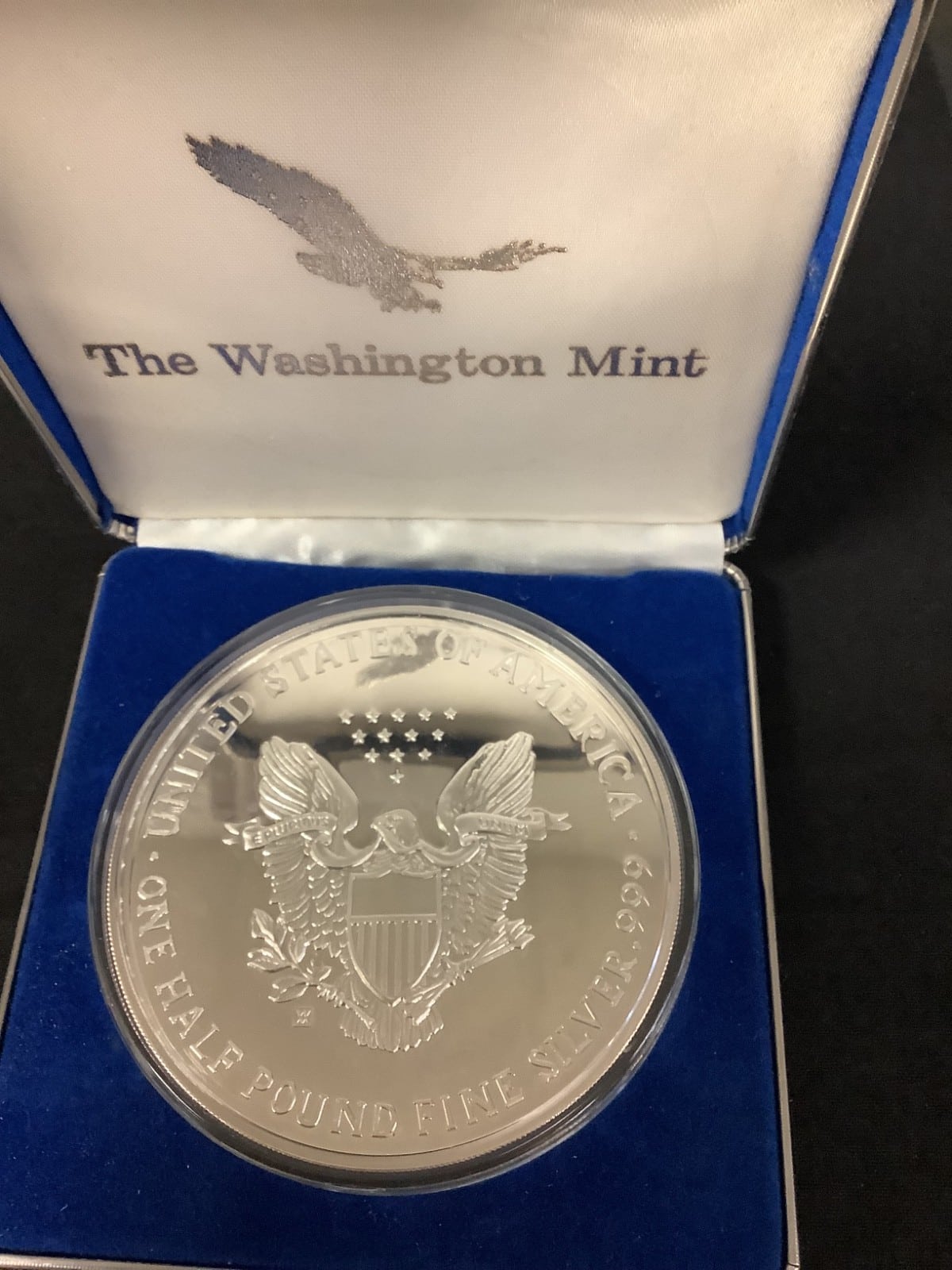 1995 Giant Half Pound Silver Eagle Coin - 8 oz .999 Proof The ...