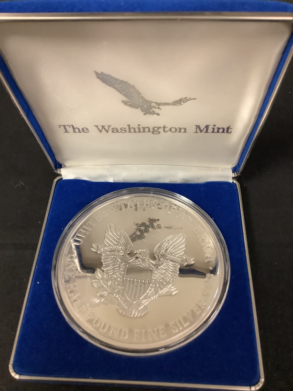 1986 Giant Half Pound Silver Eagle Coin - 8 oz .999 Proof The ...